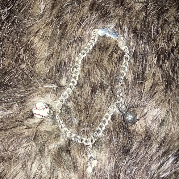 Accessories | Girls Silver Tone Charm Bracelet With Musical Note ...